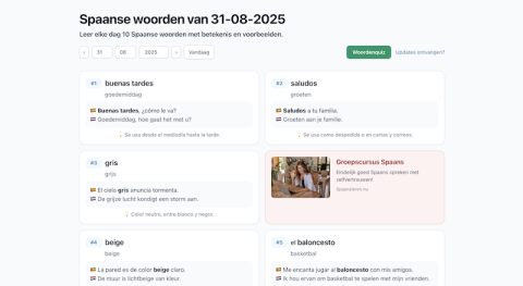 Gratis Spaans leren voor beginners en gevorderden